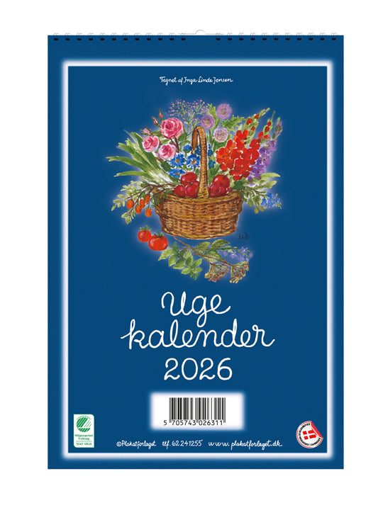 Uge-Væg Kalender 2026 – Plakatforlaget ApS